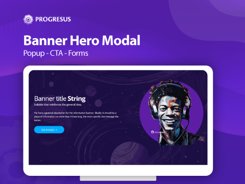 Banner Hero Modal Module by Progresus